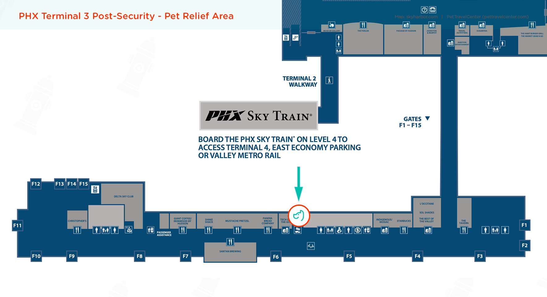 Phoenix Sky Harbor International Airport (PHX) Pet Guidelines - Pet ...