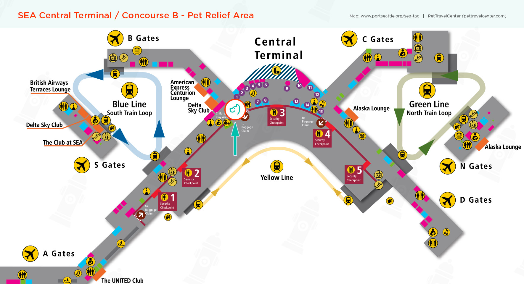 Seattle–Tacoma International Airport (SEA) Pet Guidelines - Pet Travel ...